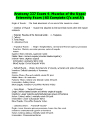 Anatomy 337 Exam 4- Muscles of the Upper Extremity Exam |60 Complete Q ...