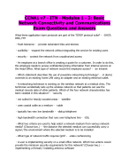 CCNA1 v7 - ITN - Modules 1 - 3: Basic Network Connectivity and Communications Exam Questions and ...