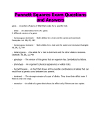 Unit 5 - Genetic Basics (Punnett Squares) Exam Questions and Answers ...