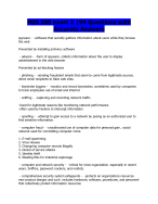 MIS 200 Exam 2 UA Tian |100 Questions with Accurate Answers - DocMerit