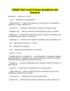 CASAS Test Level B Exam Questions and Answers - DocMerit