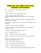 CASAS Test 187~188R Level D Exam Questions with Solutions - DocMerit
