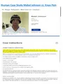 Ihuman Case Study Mabel Johnson cc: Knee Pain - DocMerit