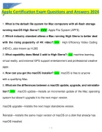 Apple Certification Exam Questions and Answers 2024 - DocMerit