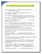 ATC Terminal Exam Questions and Answers 2024 - DocMerit