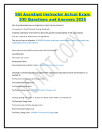 SSI ASSISTANT CERTIFICATION EXAM 2024-2025 LATEST UPDATE QUESTIONS WITH ...