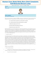 Ihuman Case Study Betty Burn Chief Complaint: Self-Detected Breast Lump ...