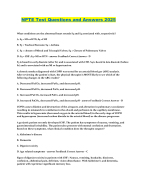 NPTE Test Questions and Answers 2025 - DocMerit