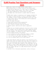 ELAR Practice Test Questions and Answers 2025 - DocMerit