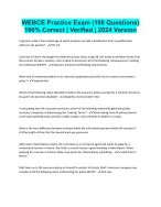 WEBCE Practice Exam (100 Questions) 100% Correct | Verified | 2024 ...