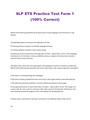 SLP ETS Practice Test Form 1 (100% Correct) - DocMerit