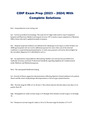 CDIP Exam Prep (2023 – 2024) With Complete Solutions - DocMerit