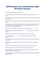 CETP Exams Bundle (Latest 2023 - 2024) Questions With 100% Correct ...