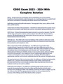 CDEO Exam 2023 – 2024 With Complete Solution - DocMerit
