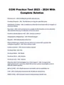 CCHI Practice Test 2023 – 2024 With Complete Solution - DocMerit