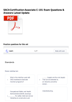 SACA CERTIFICATION C-101 ELABORATION EXAM 2024/2025 LATEST WITH 100% ...