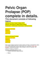 Pelvic Organ Prolapse (POP) - DocMerit
