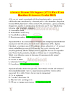 Advanced Trauma Life Support (ATLS) Final Exam Questions & Answers ...
