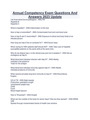 Annual Competency Exam Questions And Answers 2023 Update - DocMerit