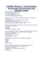 CAHIMS - Module 2 - The Technology Environment Correct Review Test 2023 ...