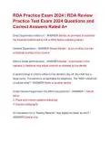 RDA Practice Exam 2024 | RDA Review Practice Test Exam 2024 Questions ...