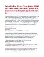 PALS PreTest Actual Exam Update 2024 | PALS Pre Test Exam Latest Update ...