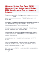 Lifeguard Written Test Exam 2024 | Lifeguard Exam Update Latest Update ...