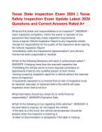 Texas State Inspection Exam 2024 | Texas Safety Inspection Exam Update ...