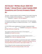 ACI Grade 1 Written Exam 2025 ACI Grade 1 Actual Exam Latest Update ...