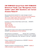 CM ODMHSAS Actual Exam 2025 ODMHSAS Behavioral Health Case Management ...