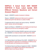 SARTech II Actual Exam 2025 NASAR SARTECH II Exam Latest Update 2025 ...