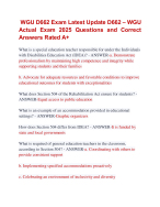 WGU D662 Objective Assessment (New 2025/ 2026 Update) Personalized ...