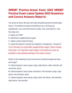 NREMT Practice Actual Exam 2025 NREMT Practice Exam Latest Update 2025 ...