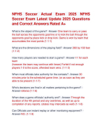 NFHS Soccer Rules Test | 2025/2026 Latest Edition | Real Exam-Based ...