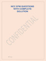 NCC EFM QUESTIONS WITH COMPLETE SOLUTION - DocMerit