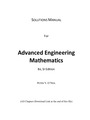 Advanced Engineering Mathematics, SI Edition, 8e Peter V. O'Neil (Solutions Manual) - DocMerit