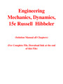 Engineering Mechanics, Dynamics 15th Edition By Russell Hibbeler ...