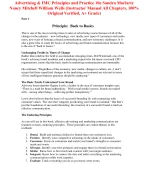 Instructor Manual For Advertising and IMC Principles and Practice 10th ...