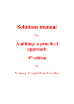 Solutions Manual For Auditing a practical approach 4th Edition By Moroney Campbell and Hamilton ...