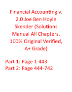 Test Bank For Financial Accounting v. 2.0 By Joe Ben Hoyle Skender (All ...