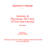 Instructor Manual For Anatomy & Physiology The Unity of Form and ...
