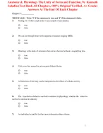 Test Bank For Anatomy and Physiology The Unity of Form and Function 9th ...