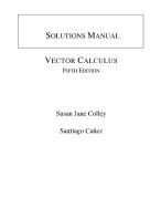 Solutions Manual for Vector Calculus 5th Edition By Susan Colley ...