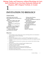 Instructor's Manual for Biology Today and Tomorrow without Physiology 4th Edition By Cecie Starr ...