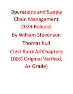 Solution Manual with Test Bank For Operations and Supply Chain ...