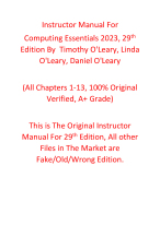 Instructor's Manual For Computing Essentials 2023 29th Edition By ...
