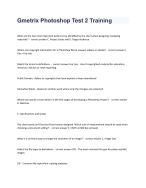 GMETRIX PHOTOSHOP CC 2018 DOMAINS 1, 2, & 3 FILL-IN-THE-BLANKS STUDY ...