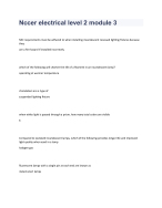 Nccer electrical level 2 module 3 Question and answers 100% correct ...