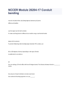 NCCER Module 26204-17 Conduit bending Question and answers rated A+ ...
