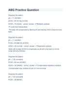 BUNDLE OF ABG QUESTIONS WITH COMPLETE SOLUTION 2024/2025 - DocMerit